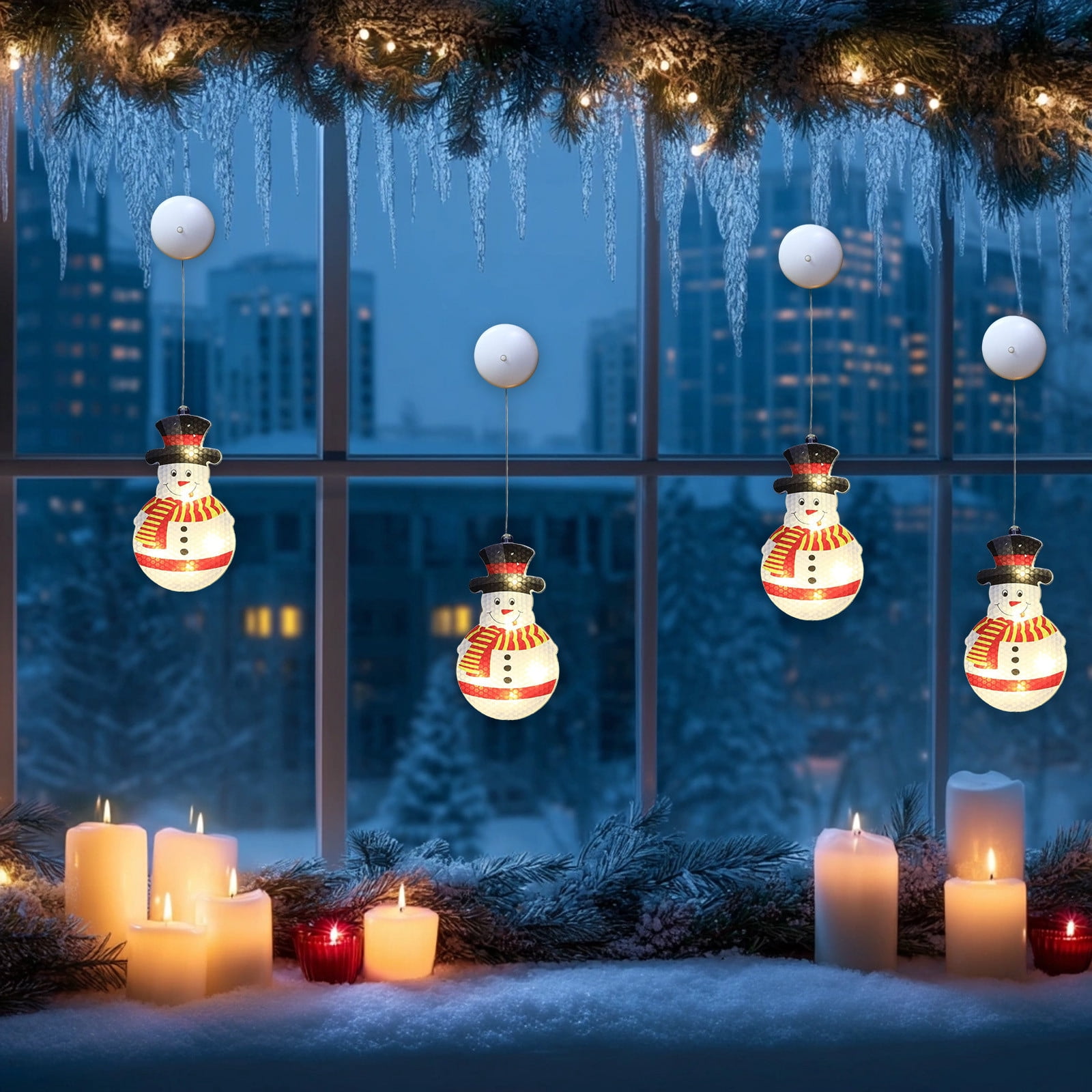 Suction Cup Christmas Light under $5! Yannianjz Christmas Suction Cup ...
