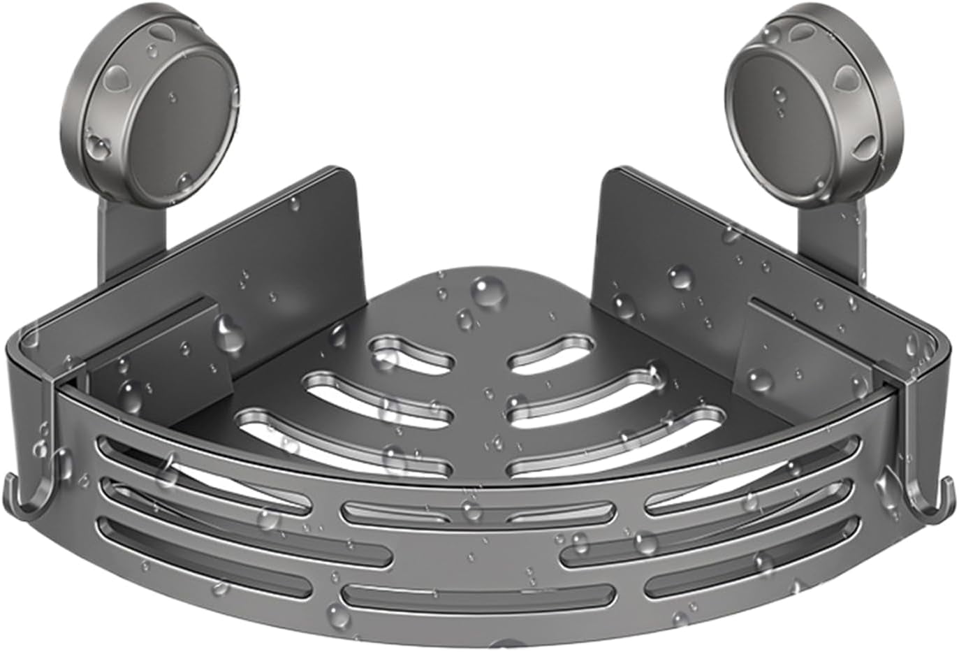 Suction Cup Corner Shower Shelf,Rust Proof Bathroom Corner Shelf ,No ...