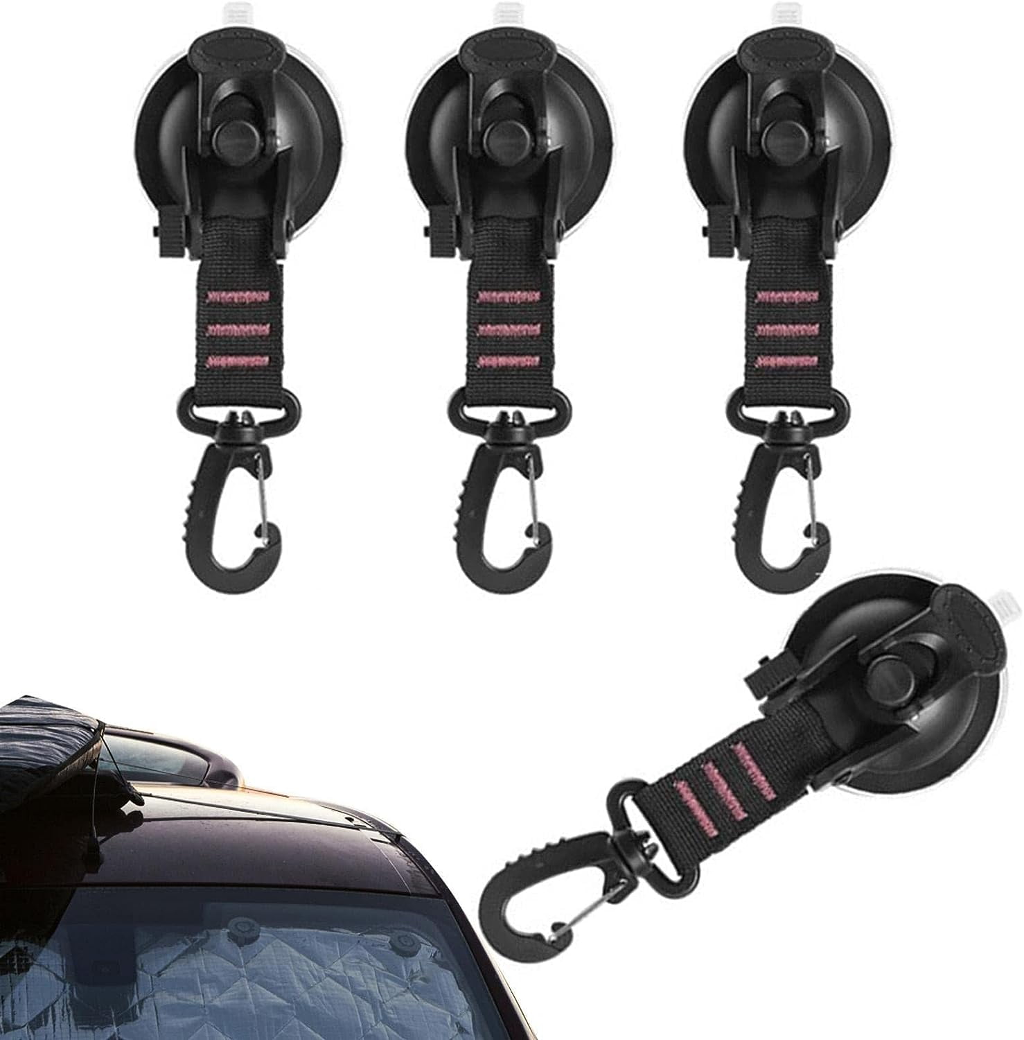 Suction Hook | Heavy Duty Portable Hooks with Securing Hook /,Window ...