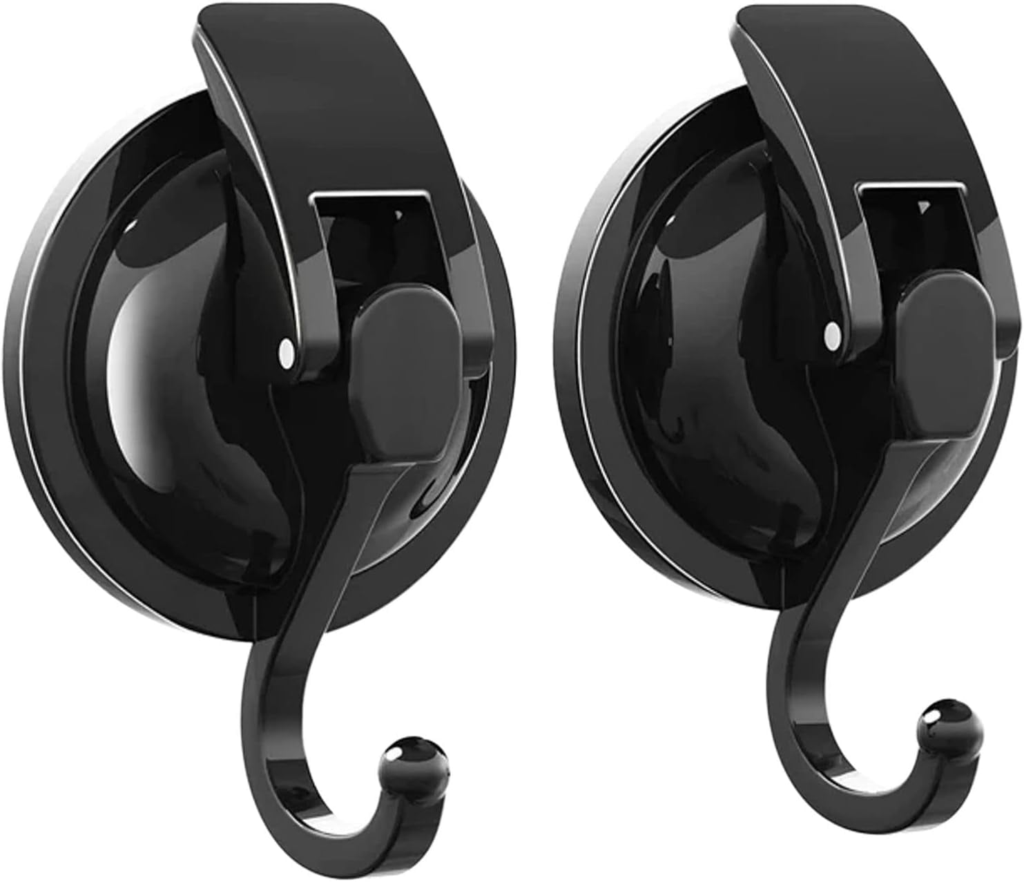 Suction Cup Hooks 2 Pack, Heavy Duty Vacuum Shower Hooks, Powerful ...