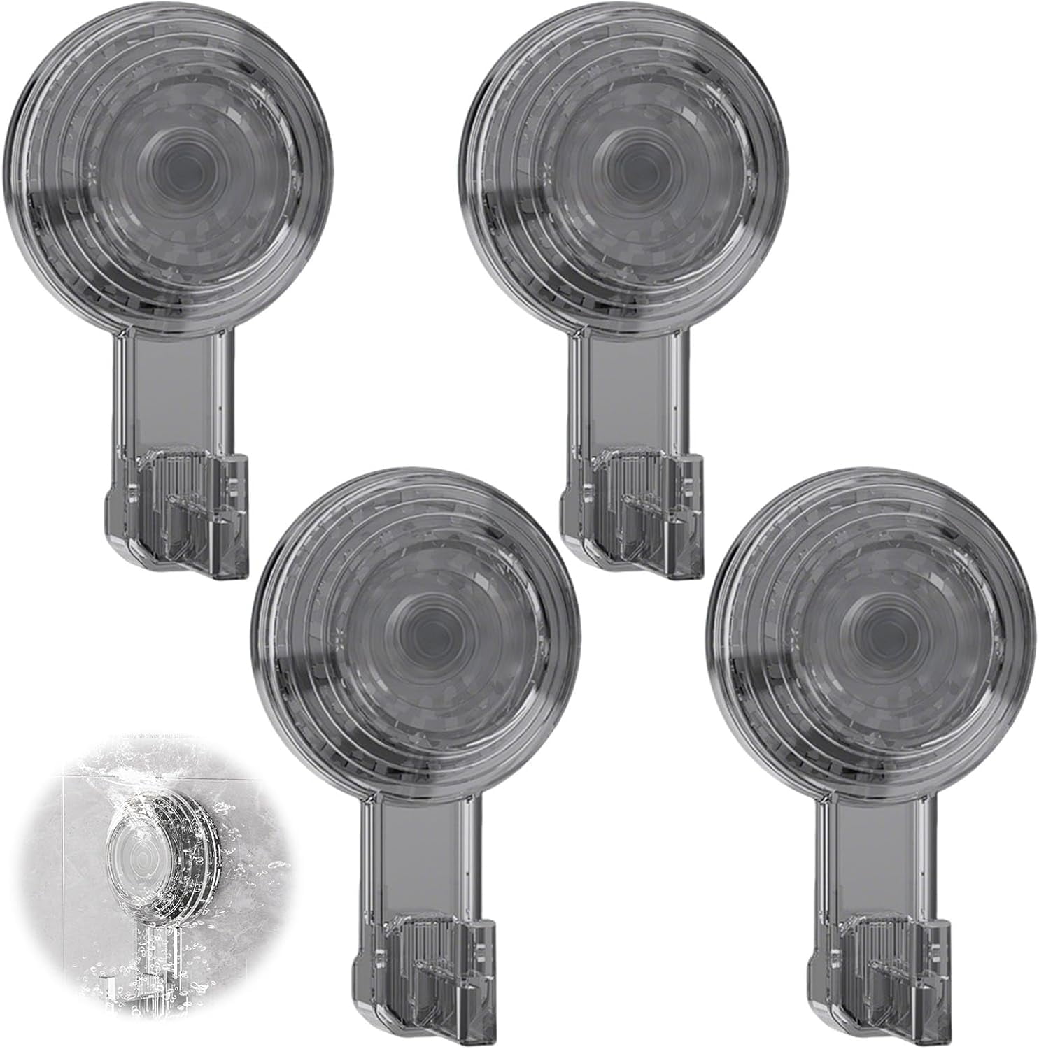 Suction Cup Hooks, 2025 Removable Vacuum Suction Cup Hooks Clear ...