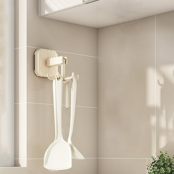 Suction Cup Hooks, 360 Degree Rotating Wall Mount Organizer, No Damage ...