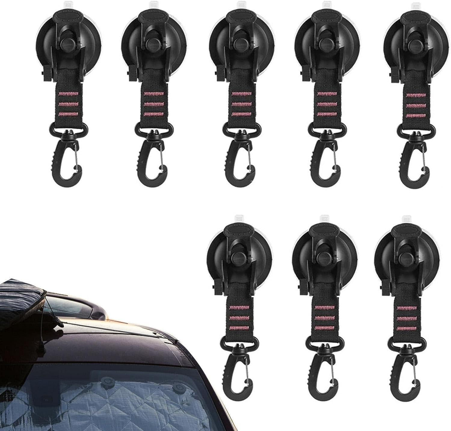 Suction Cup Hooks | Car Suction Hooks Withstand 10kg Weight, Strong ...