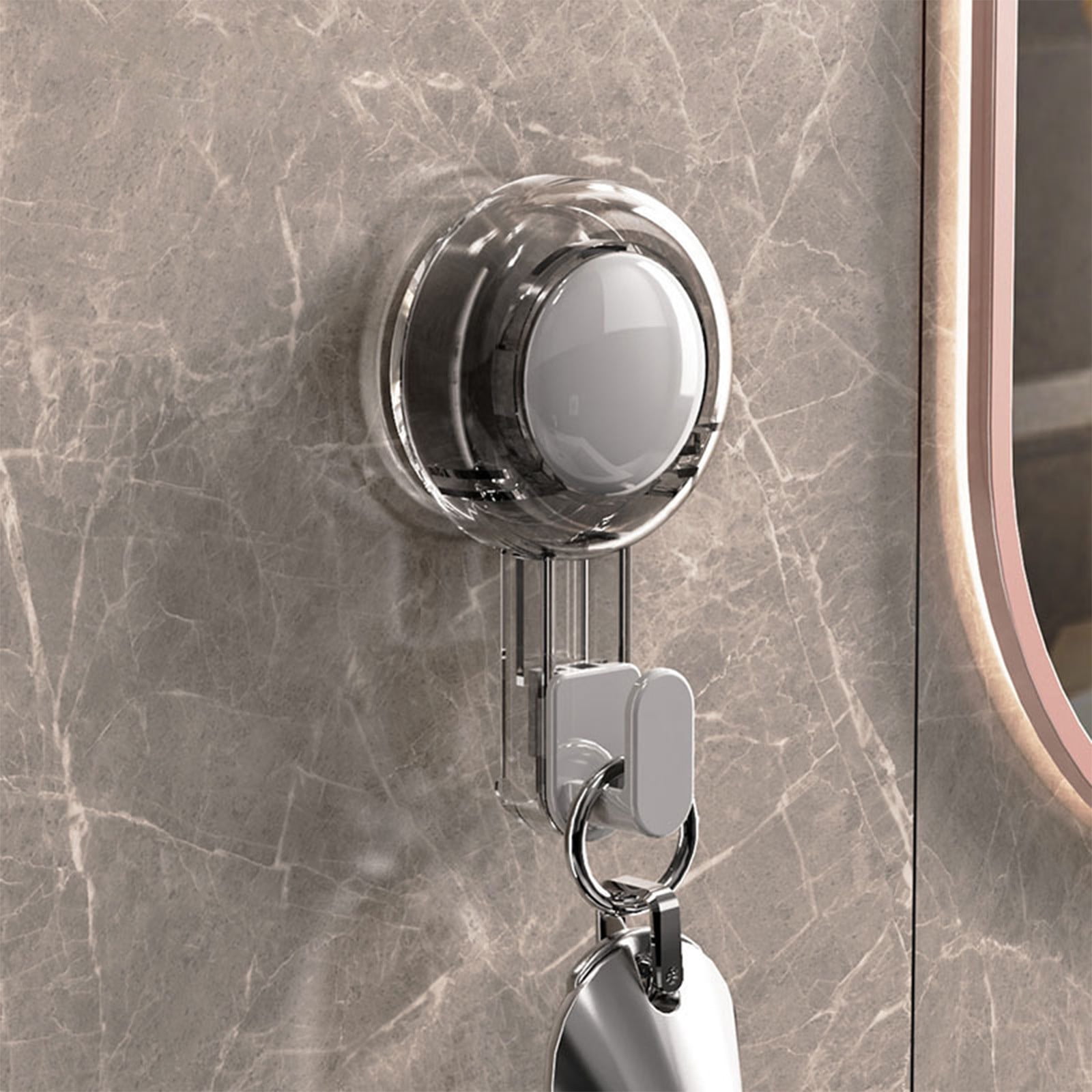 Suction Cup Hooks, Clear Heavy Duty Vacuum Suction Hooks Shower Wall ...
