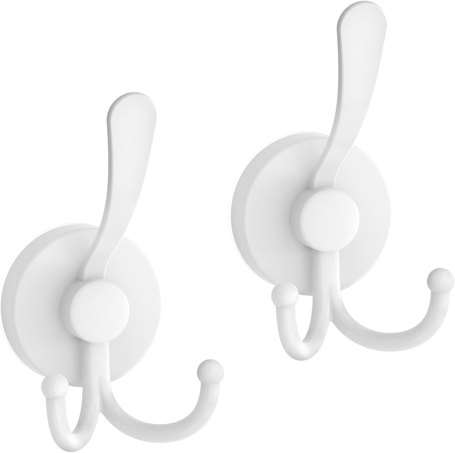 Suction Cup Hooks for Shower, Large Double Shower Hooks for Inside ...