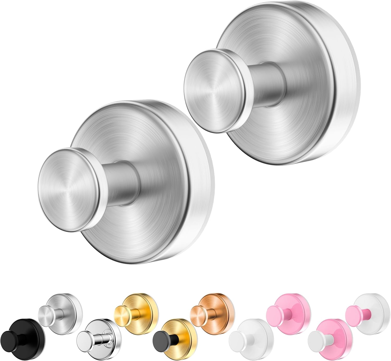 Suction Cup Hooks for Shower,No Drill Towel Hooks,Upgraded Hanging 15 ...