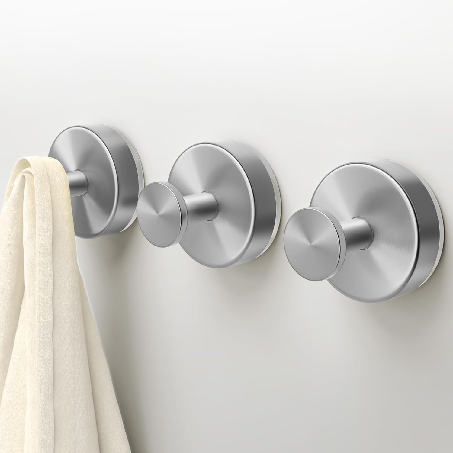 Suction Cup Hooks for Shower,Wall Mount Towel Holder,Removable Shower ...