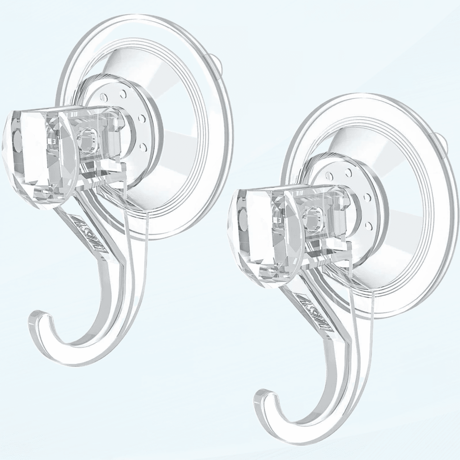 Suction Cup Hooks, Small Clear Heavy Duty Vacuum Suction Cup Hooks ...
