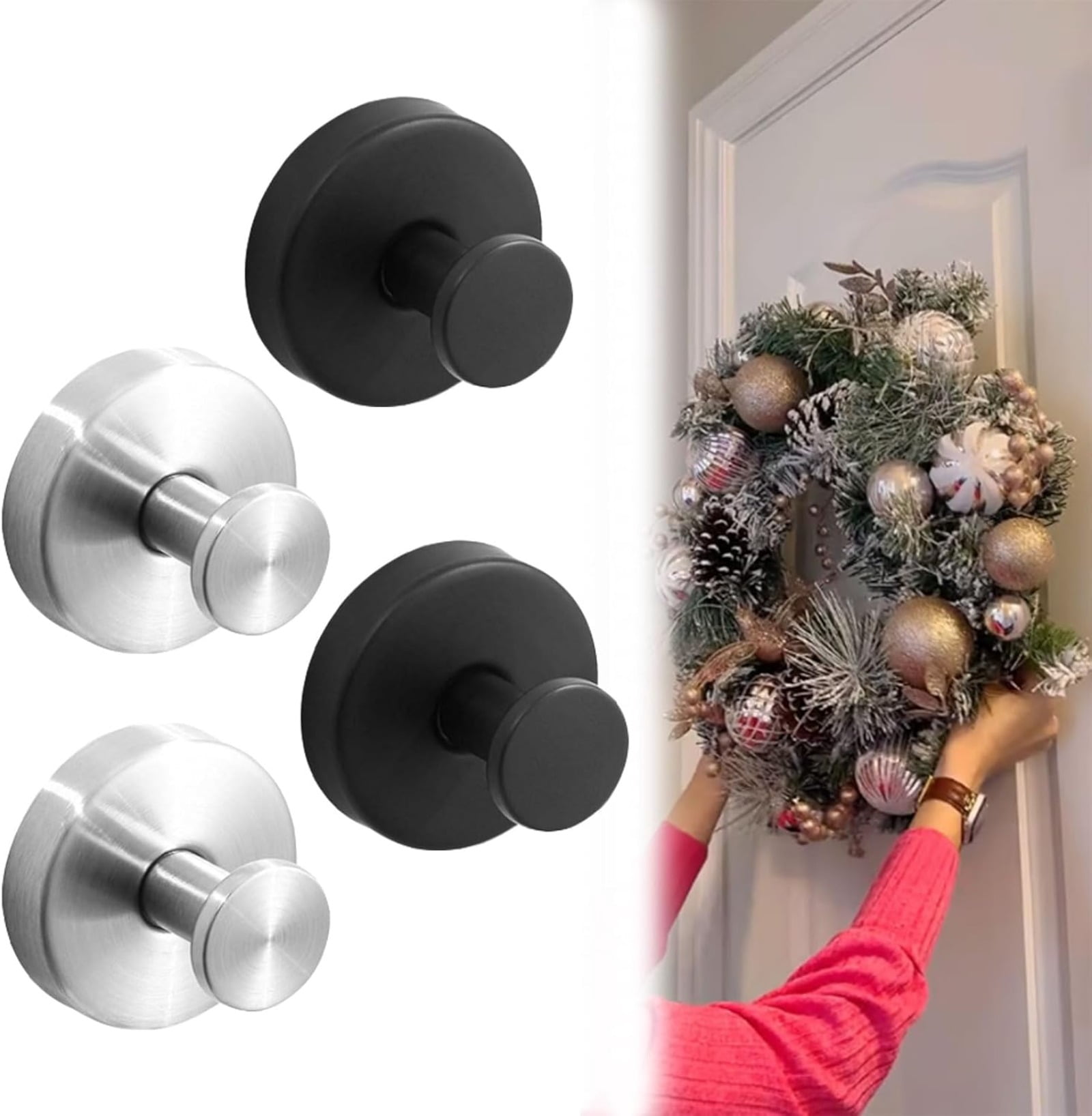 Suction Cup Hooks for Wreaths on Glass, Suction Cup Wreath Hanger ...