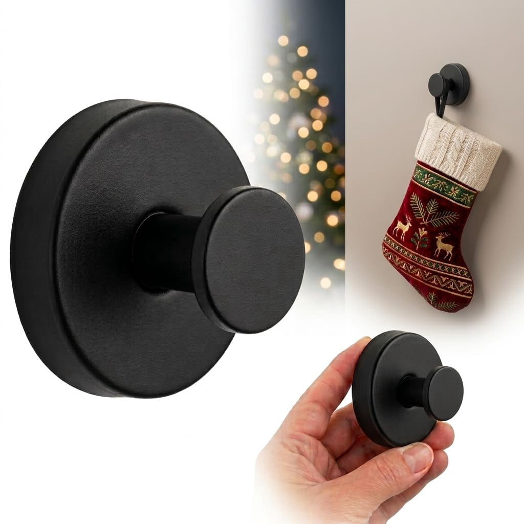 Suction Cup Hooks for Door Wreaths, No-Drill Wreath Hanger for Glass ...