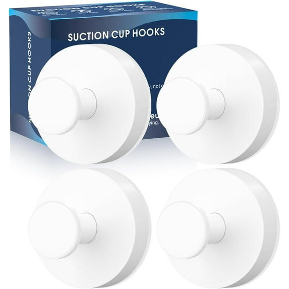 Suction Cup Hooks for Shower,Removable Shower Towel Suction Hooks for ...