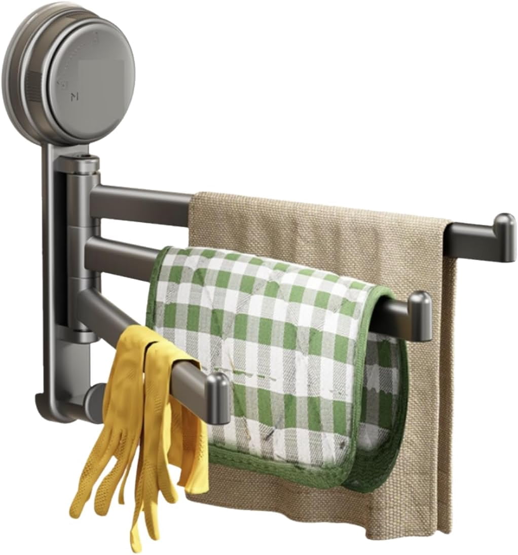 Suction Cup Kitchen Cloth Rack,Sink,Window sill Multi-Pole rotatable ...