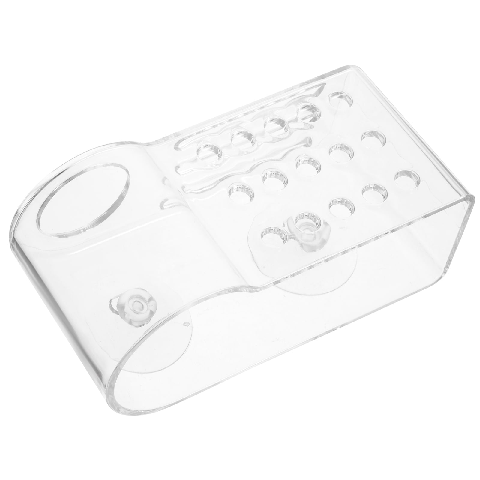 Suction Cup Kitchen Sink Dishwashing Sponge and Rag Storage Transparent ...