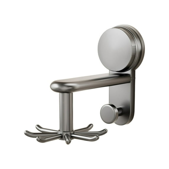 Suction Cup Kitchen Storage Rack Wall Mounted Rotating Hook Organizer ...