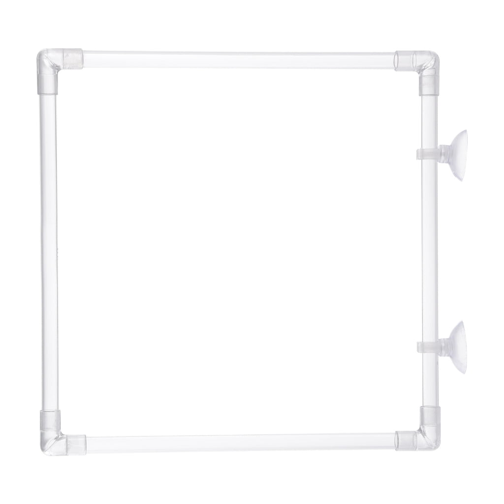 Suction Cup Mounted Fish Feeder Rings Clear Floating Feed Device for ...