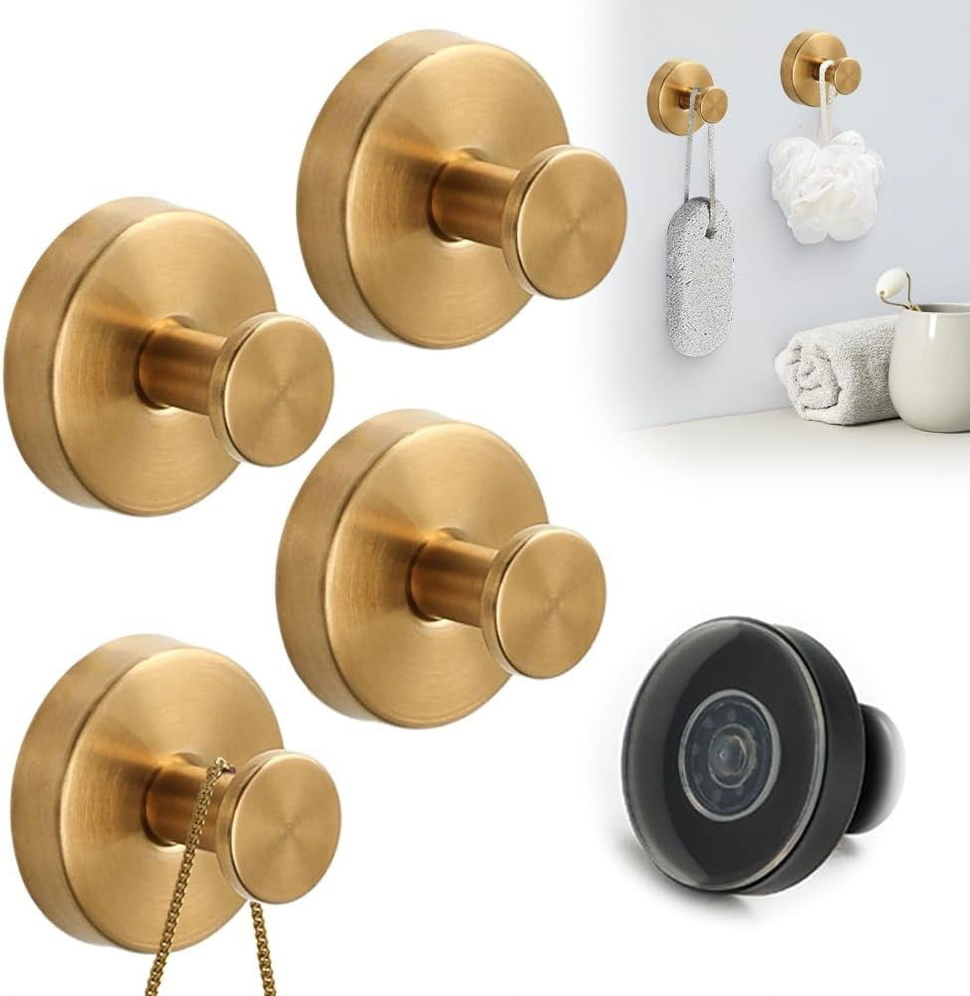 Suction Cup No-Drill Hooks, 2025 New Suction Cup Hook for Shower ...
