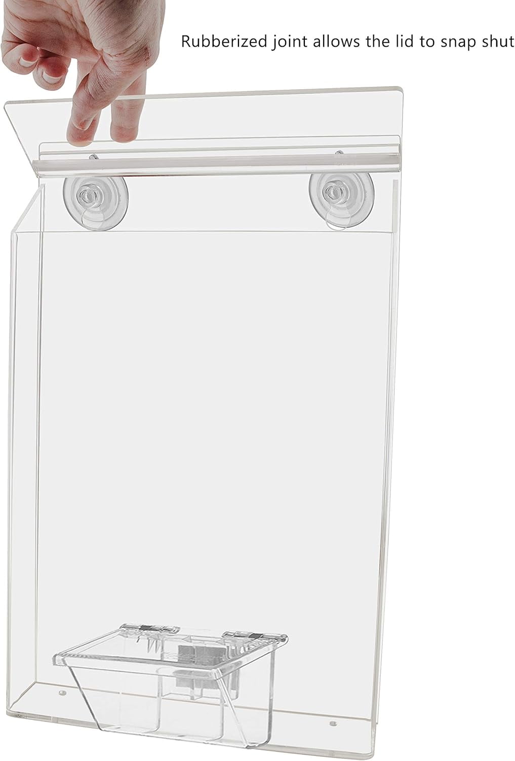 Suction Cup Outdoor Brochure Holder Holds 8.5" x 11" Flyers and 3.5" x ...