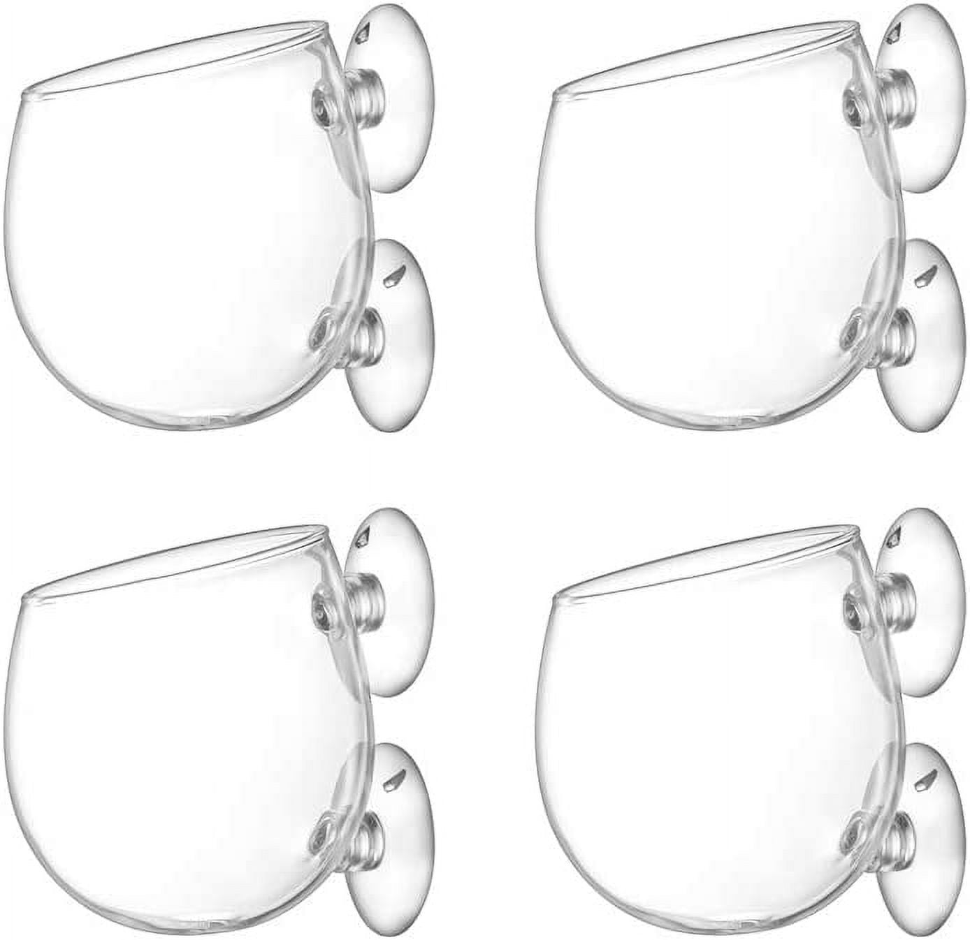 Suction Cup Planter, 4Pcs Magnetic Suction Cup Window Aquarium, Glass ...