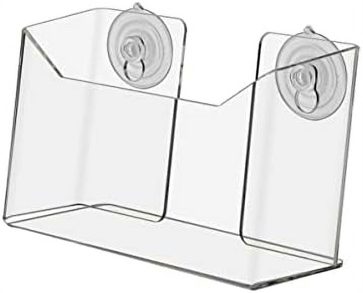 Suction Cup Postcard Holder For 6.5"W Literature Brochure Display Rack ...
