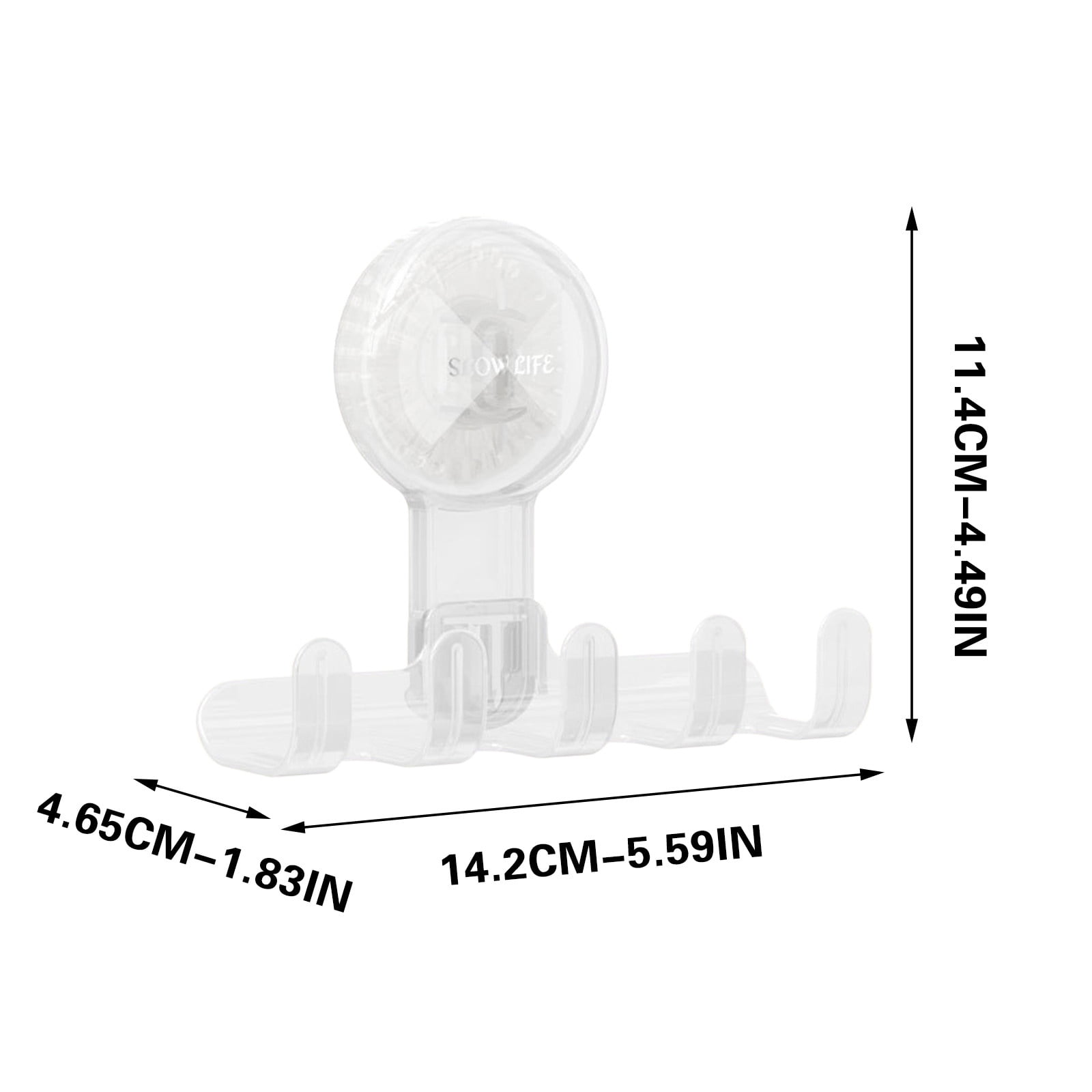 Suction Cup Razor Holder for Shower Wall, Shower Hooks with 5 Hooks for ...