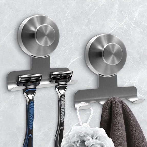 Suction Cup Razor Holder for Shower Suction Hooks for Razor,Towel ...