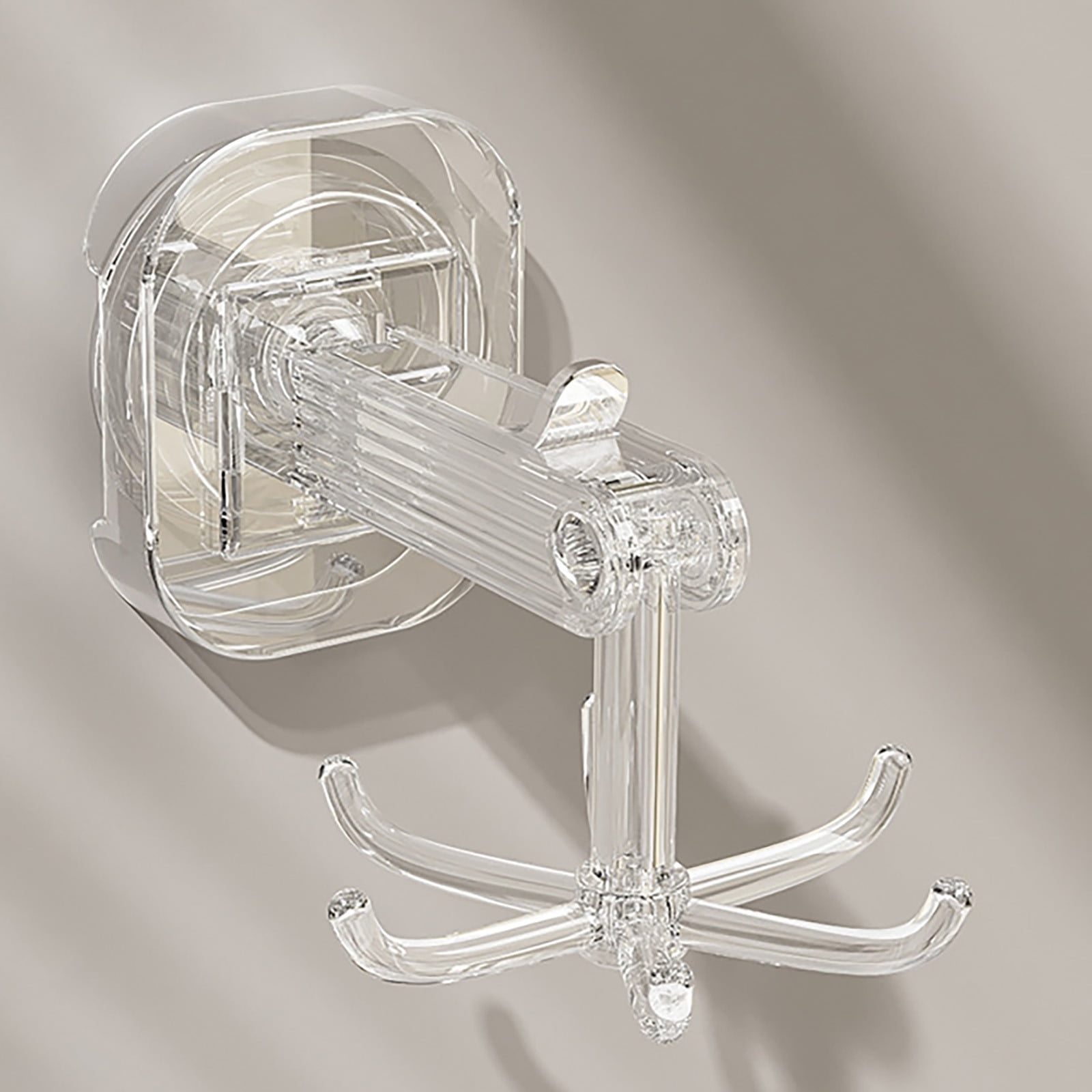 Suction Cup Rotating Hook Rack | Six Claw Wall Mounted Kitchen Utensil ...