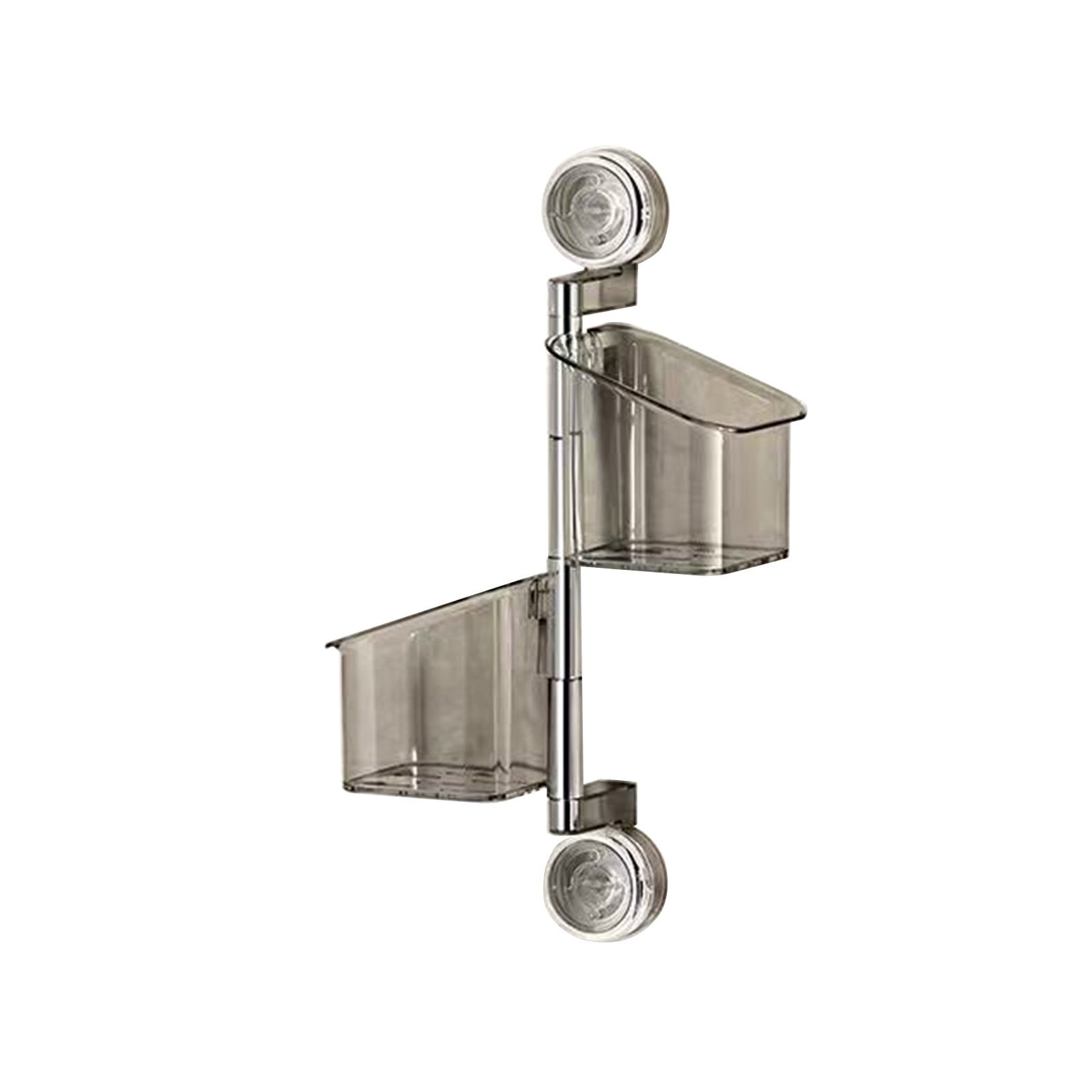 Suction Cup Rotating Kitchen Organiser, 2-Layer Rotating Suction Cups ...