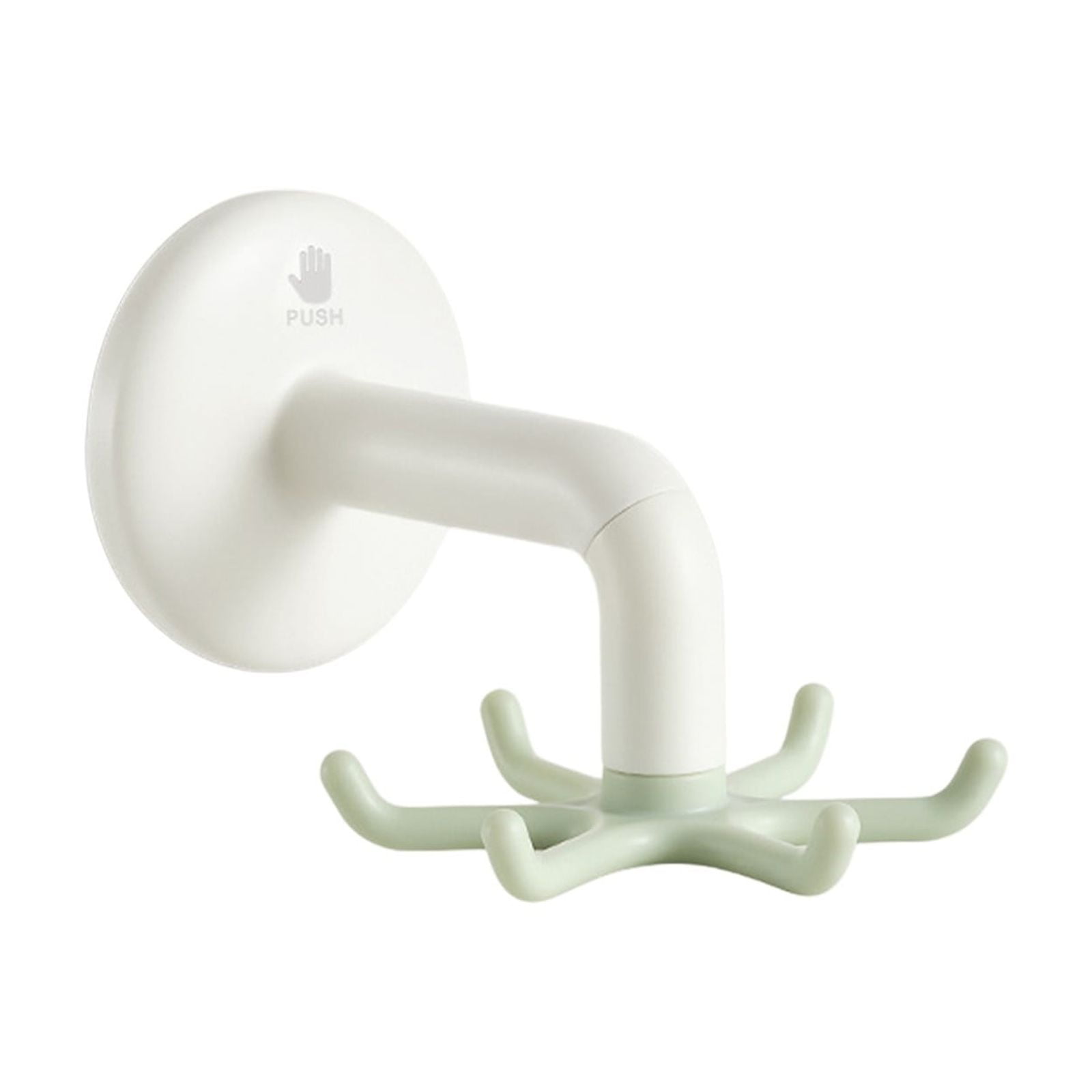 Suction Cup Rotating Multi-Claw Wall Mounted Hook, No Drilling ...