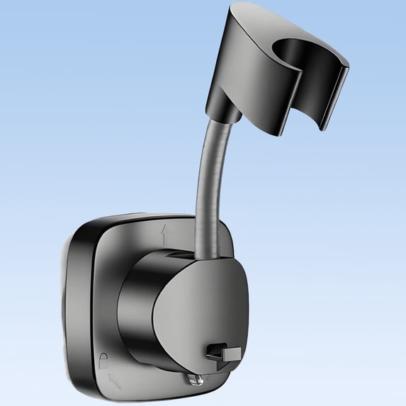 Suction Cup Shower Head Holder - Angle Adjustable Spring Arm, Flexible ...