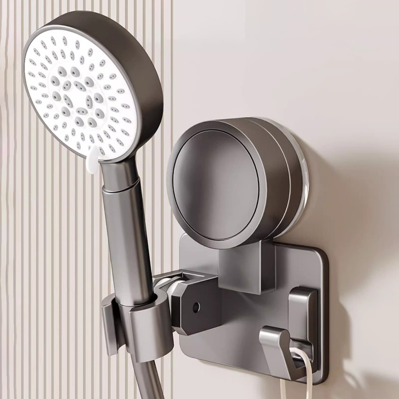 Suction Cup Shower Rack | Adjustable Detachable Showerhead Arm Bracket ...
