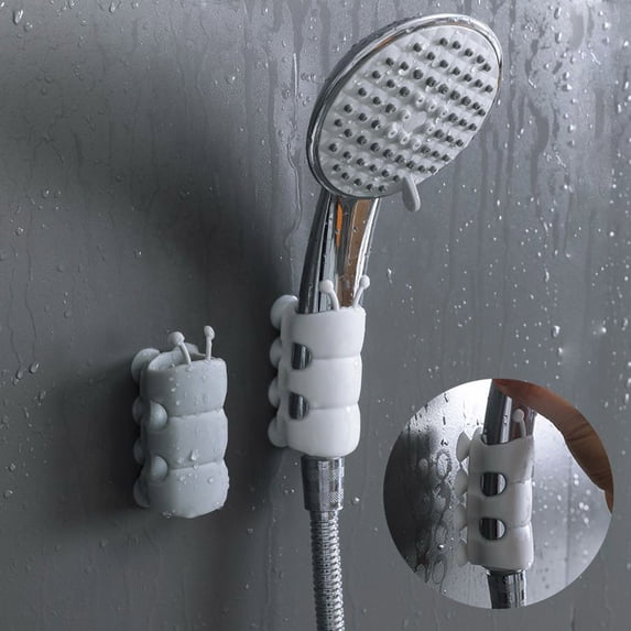 Suction Cup Showerhead Holder with Adjustable Non-Slip Base for ...