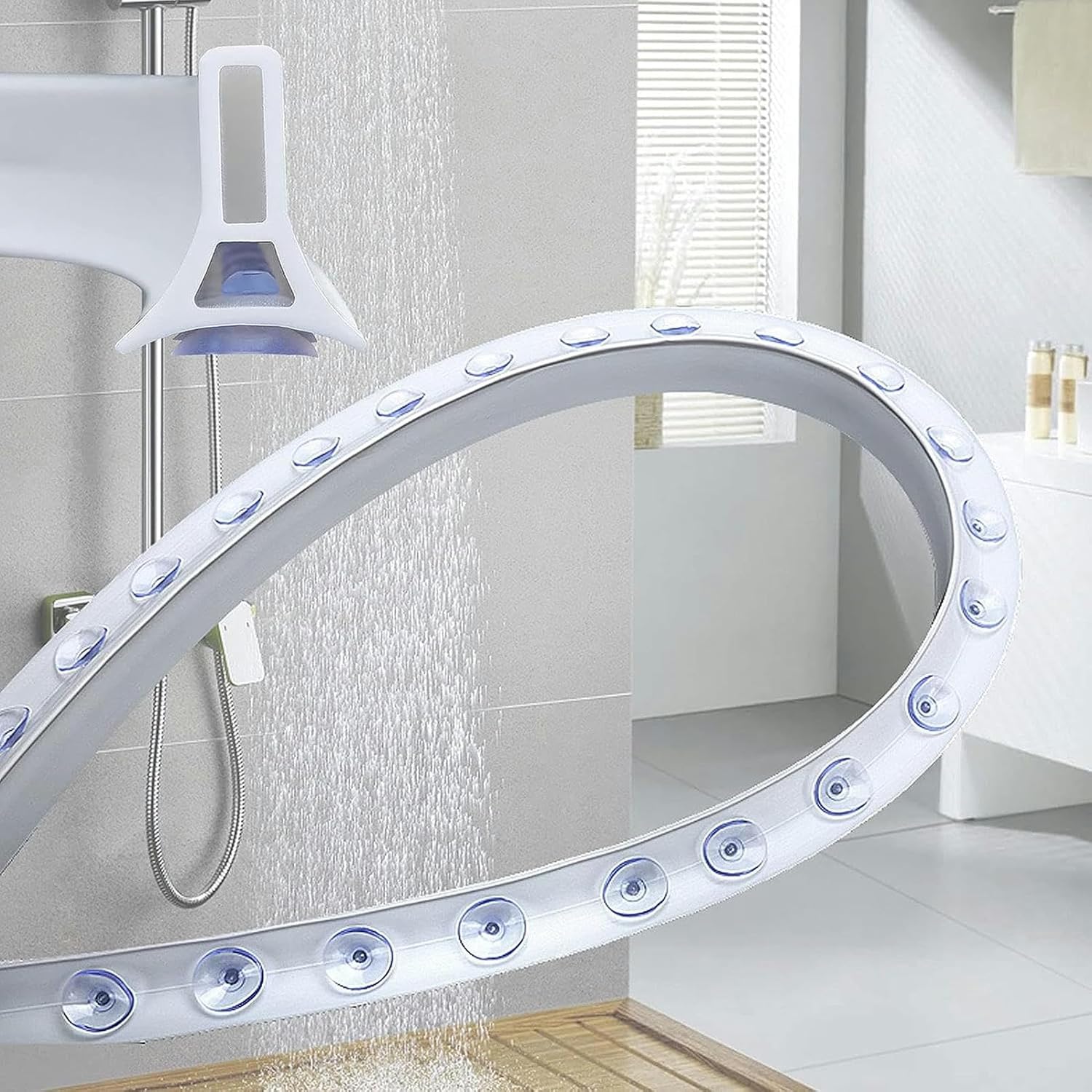 Suction Cup Silicone Threshold Water Dam, Collapsible Shower Barrier ...