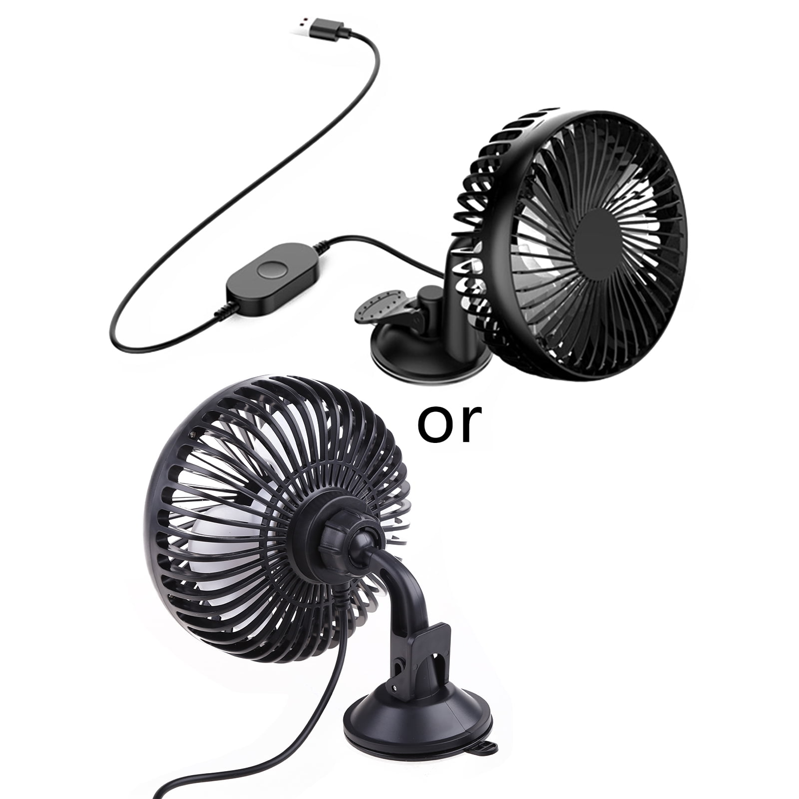 Suction Cup Single for Head 5.5 Inch Fan Gale Three-Speed Control USB ...