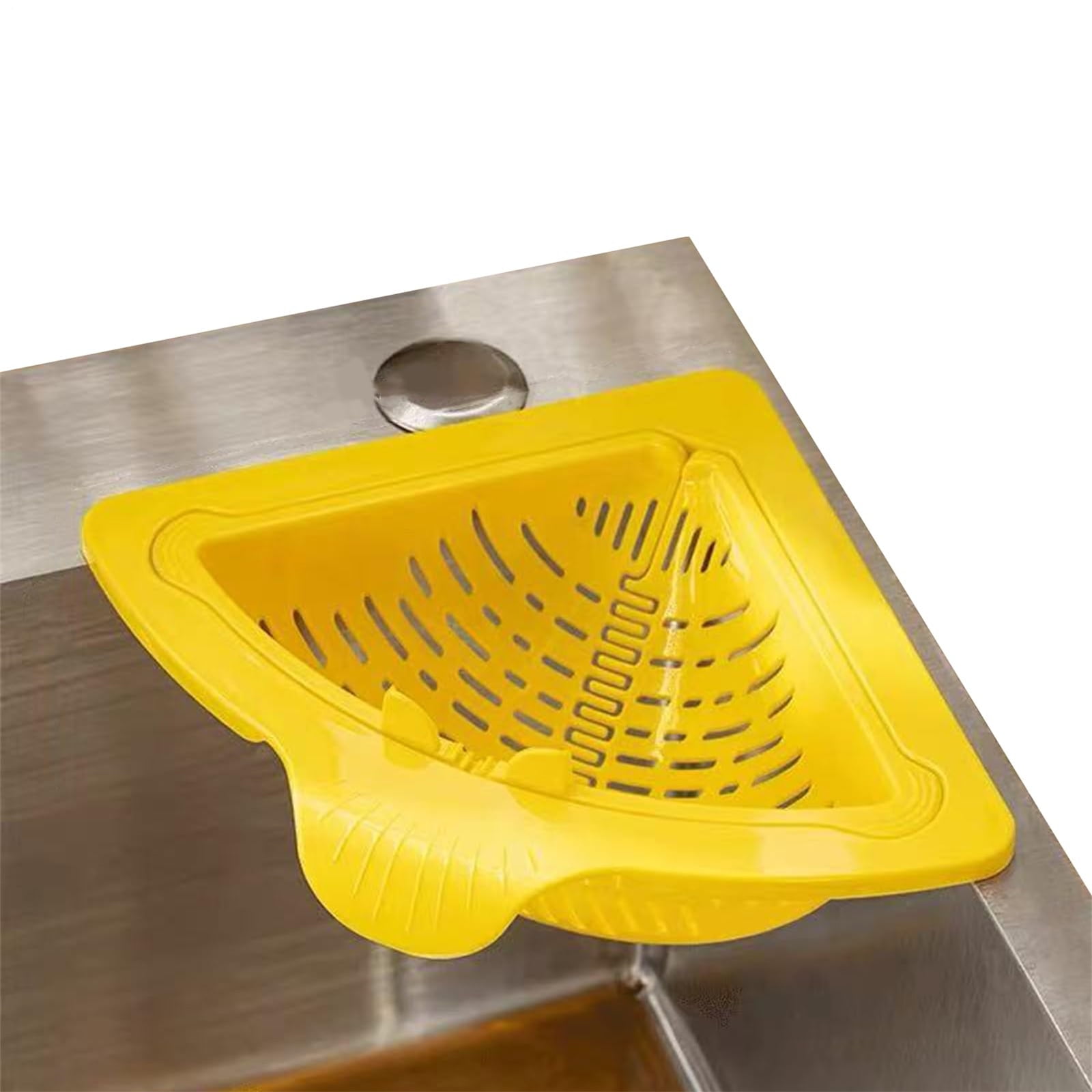 Suction Cup Sink Corner Filter Basket, Puncture-Free Triangular Sink ...