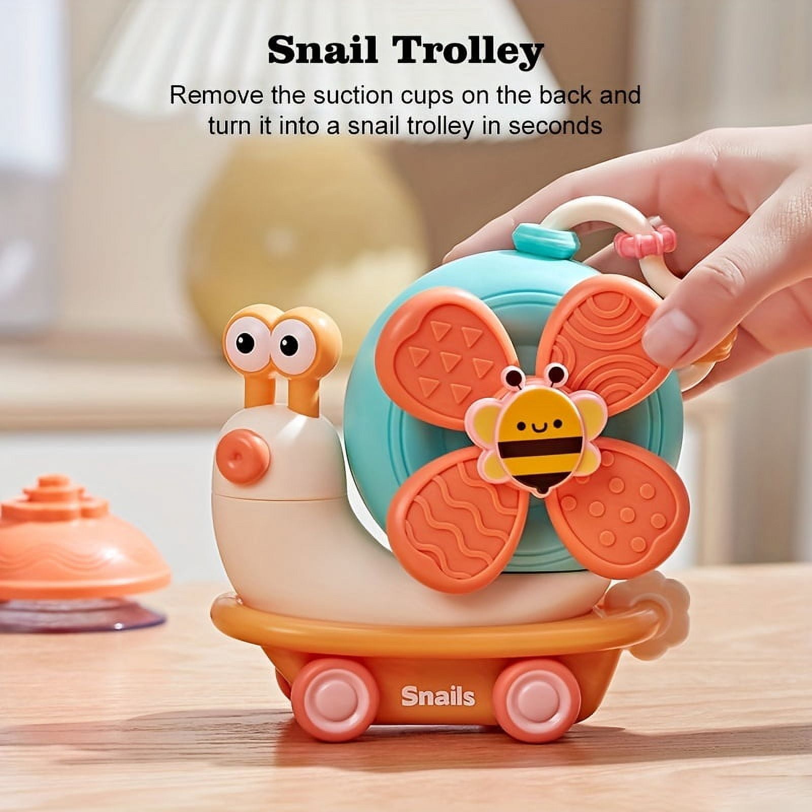 Suction Cup Spinner Toys, Sensory Fine Motor Infant Travel Toys ...