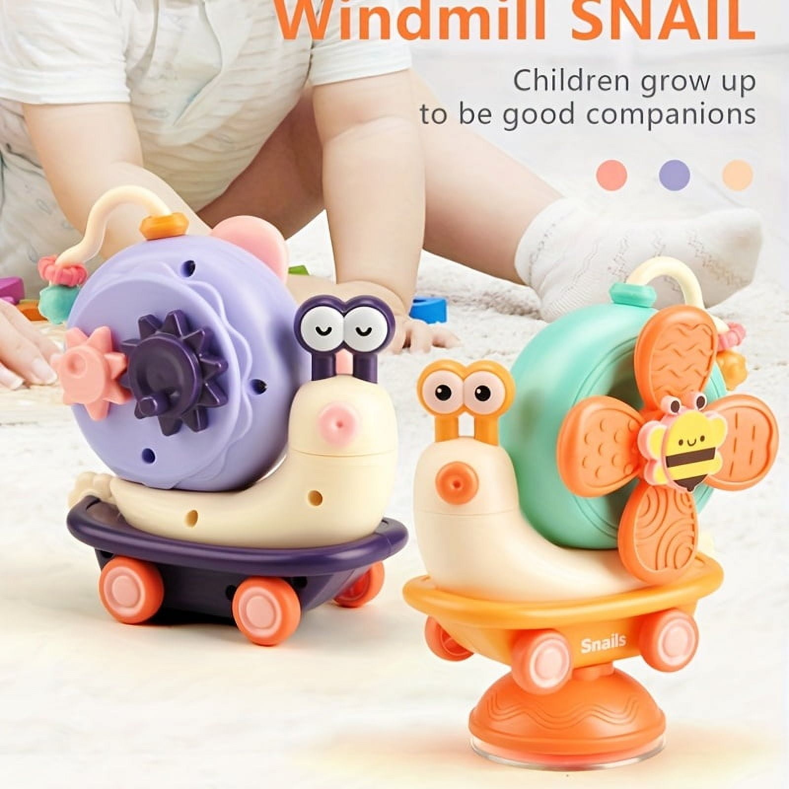 Suction Cup Spinner Toys for Toddler 1-3 Years, Spinning Toys 6-18 ...