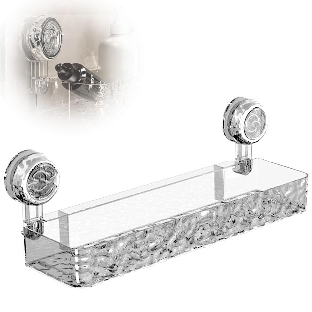 Suction Cup Storage Organizer, Shower Caddy Suction Cup, Upgraded No ...