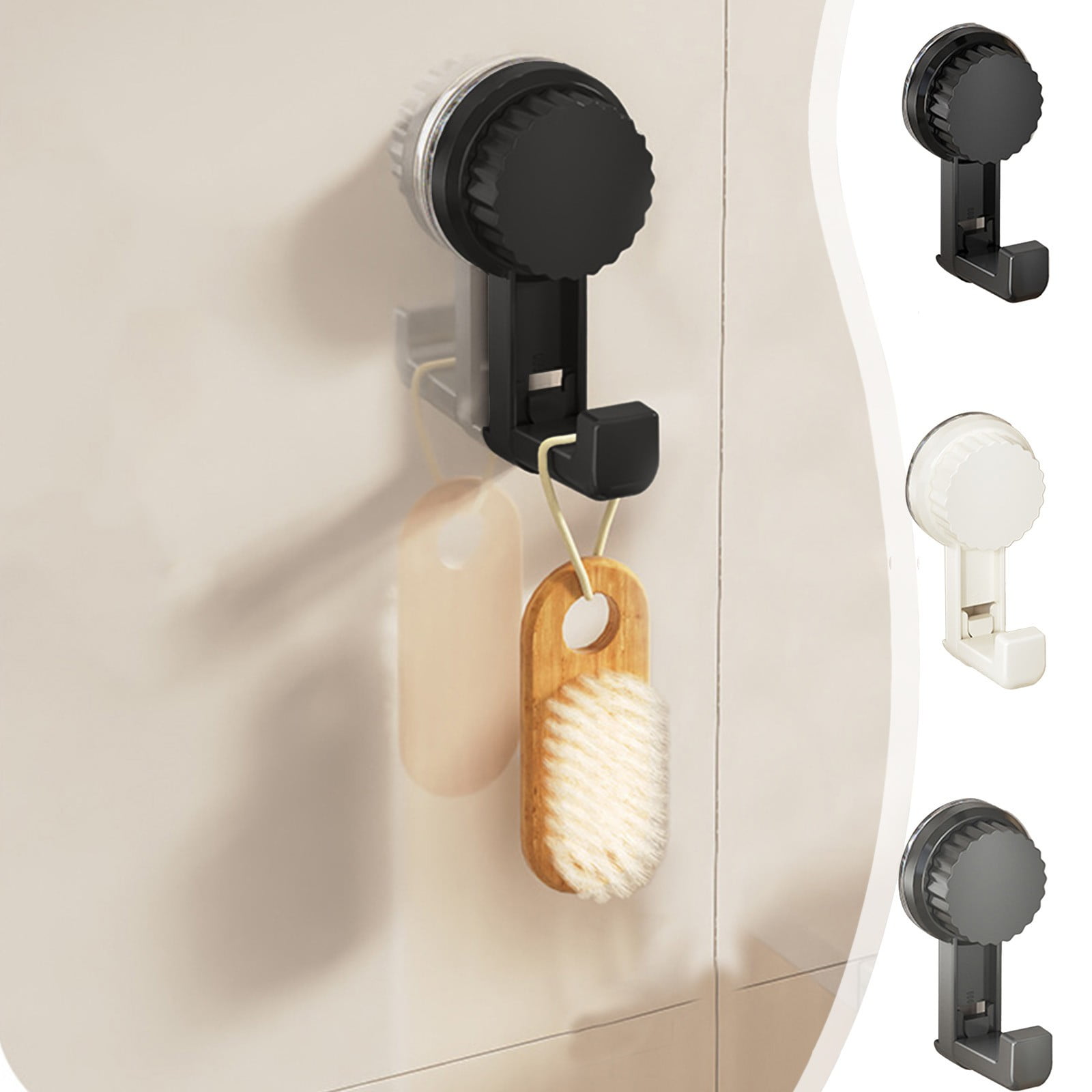 Suction Cup Wall Hook Heavy Duty - No Drill Bathroom Towel Hanger 200g ...