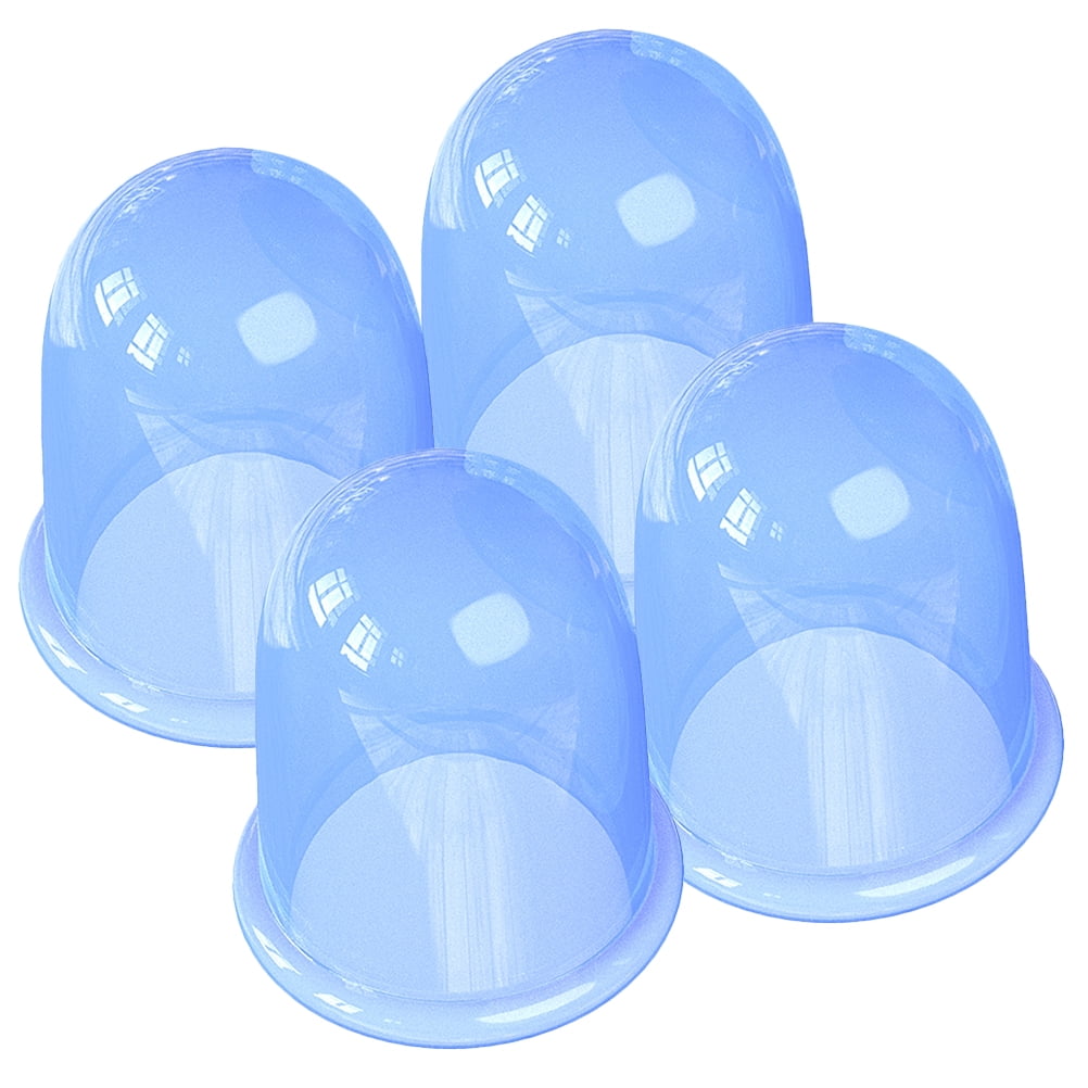 Suction Cup for Body Massager Silicone Cupping Vacuum Device 4pcs (Blue ...