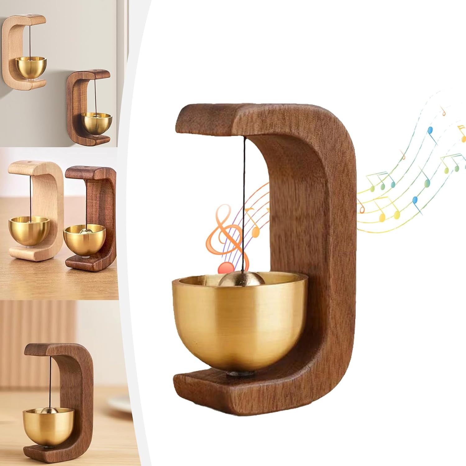 Suction Door Type Solid Wood Wind Chime, Magnetic Wooden Wind Chime ...