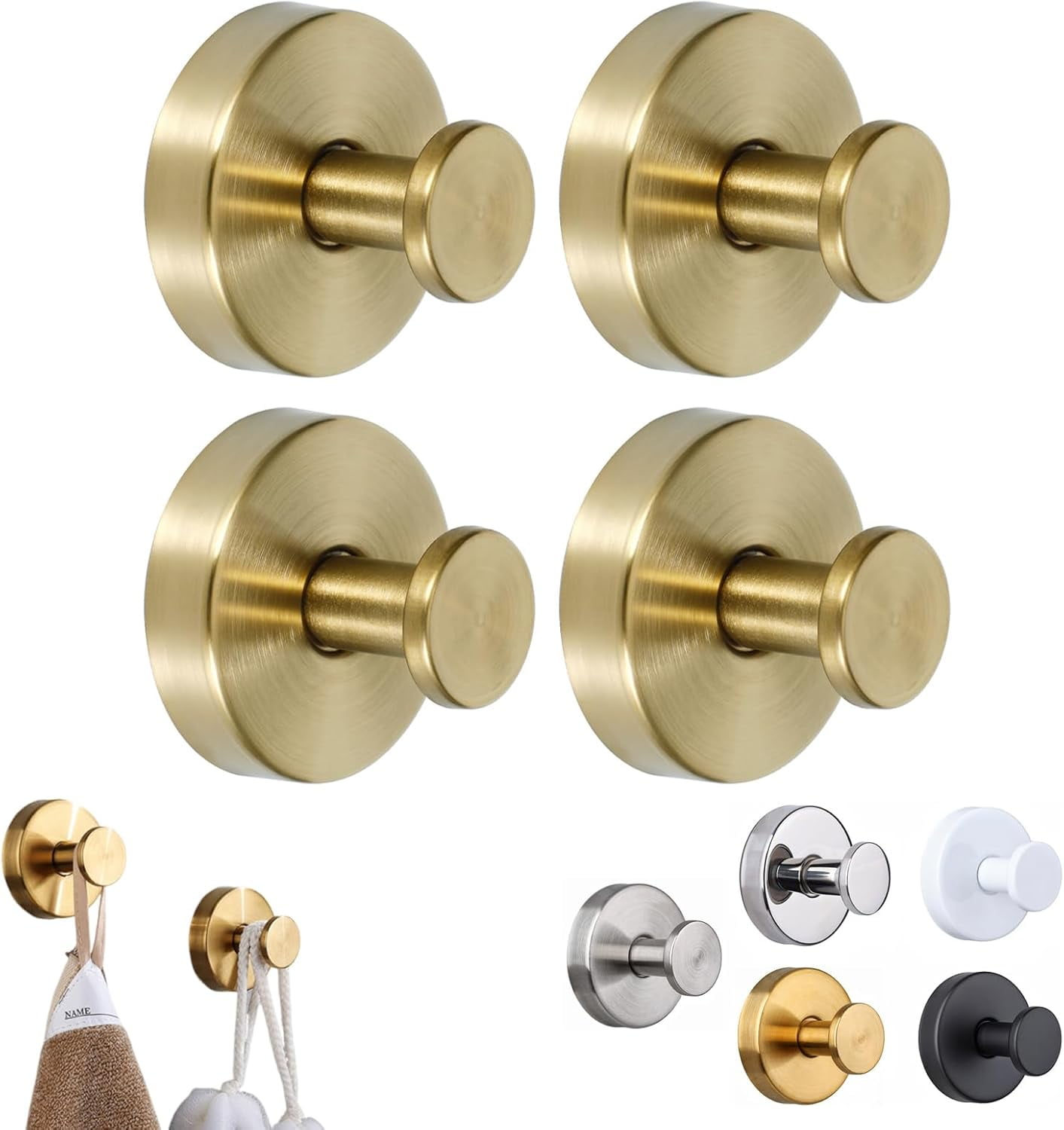 Suction Hooks - Shower Suction Cup Hooks, No-Drill Waterproof ...