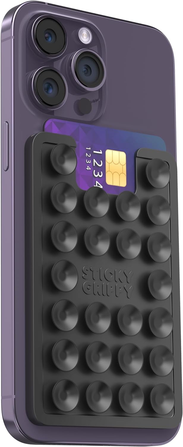 Suction Phone Card Holder Mount, Phone Wallet, Silicon Adhesive Phone ...