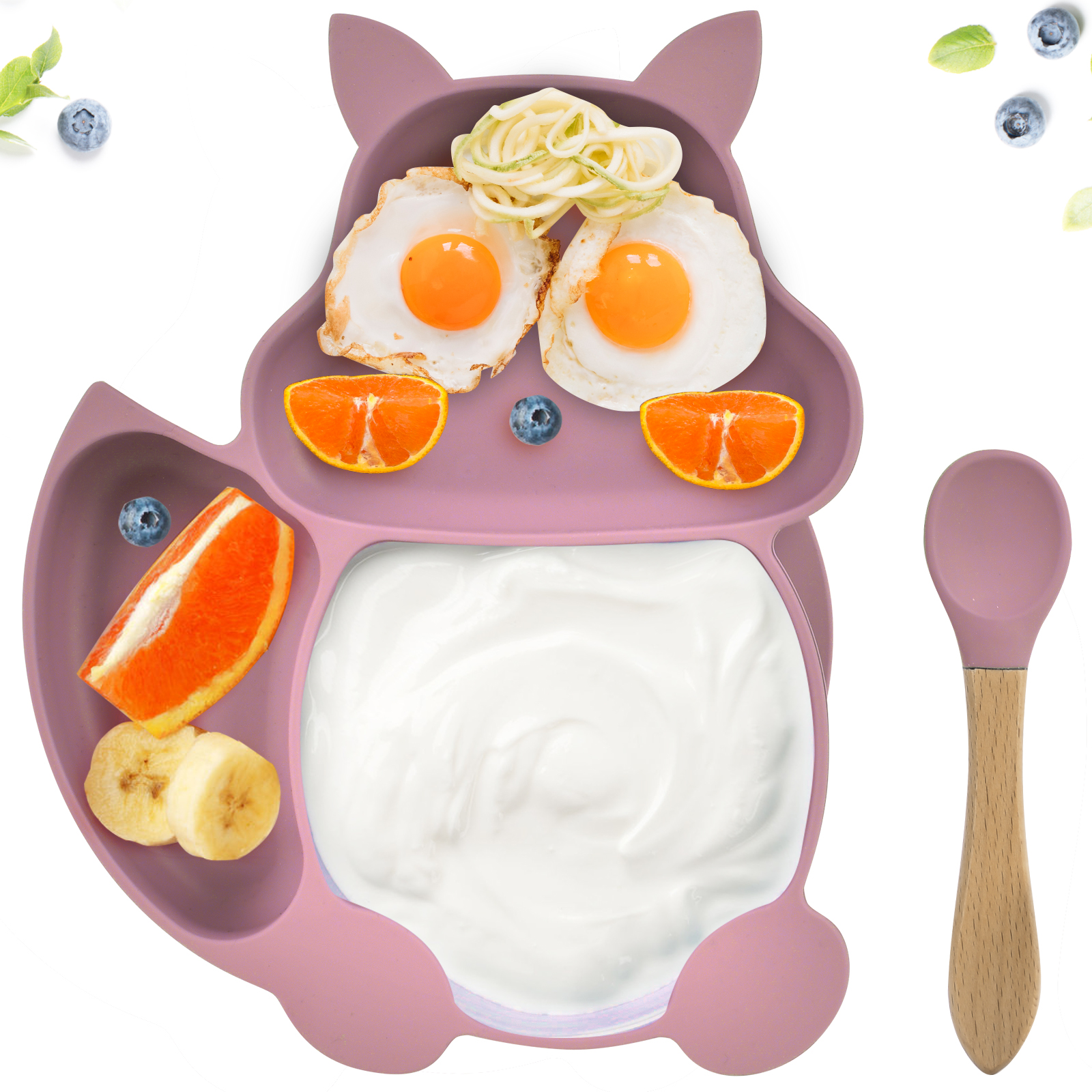 OXO Tot Divided Plate With Removable Ring, Pink - Walmart.com