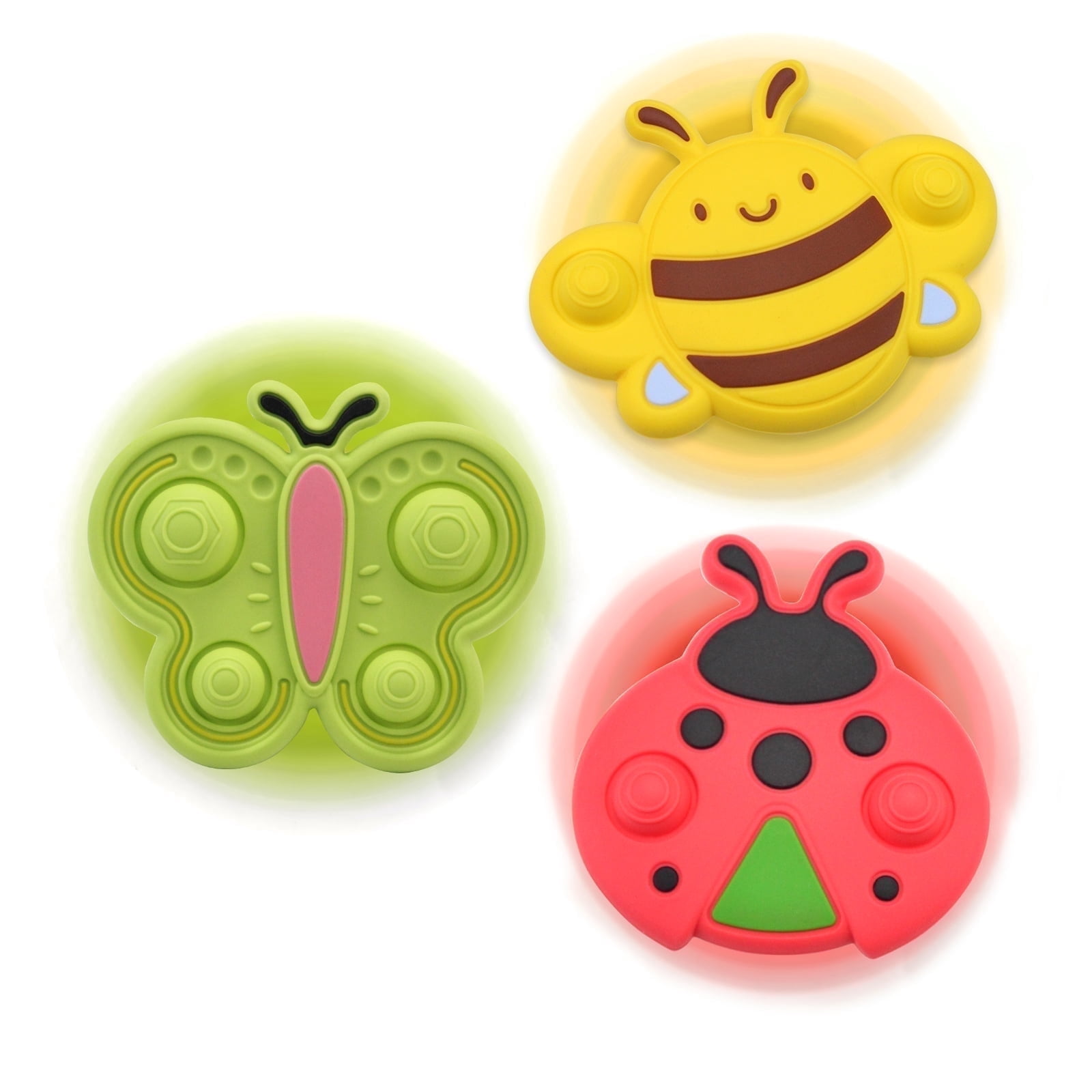 BIU BLASTER Suction Spinner Toy for Toddlers Food-Grade Silicone ...