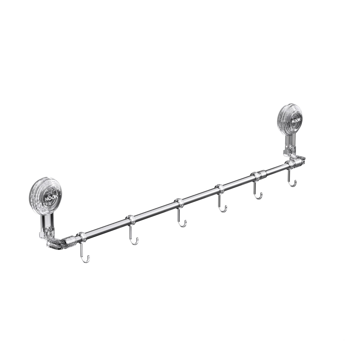 Suction cup retractable towel rack bathroom perforation-free wall ...