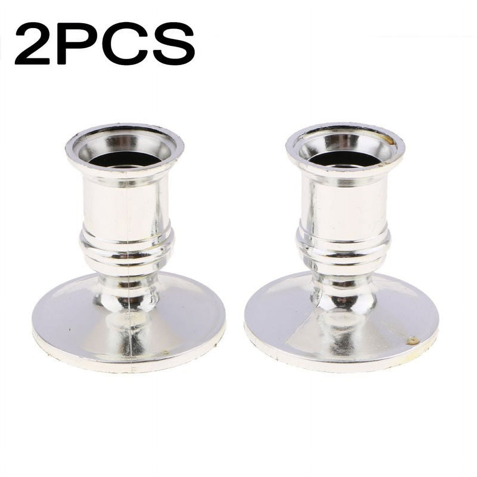 Sucyfini 2pcs Taper Candle Holders Traditional Shape Fits Standard ...