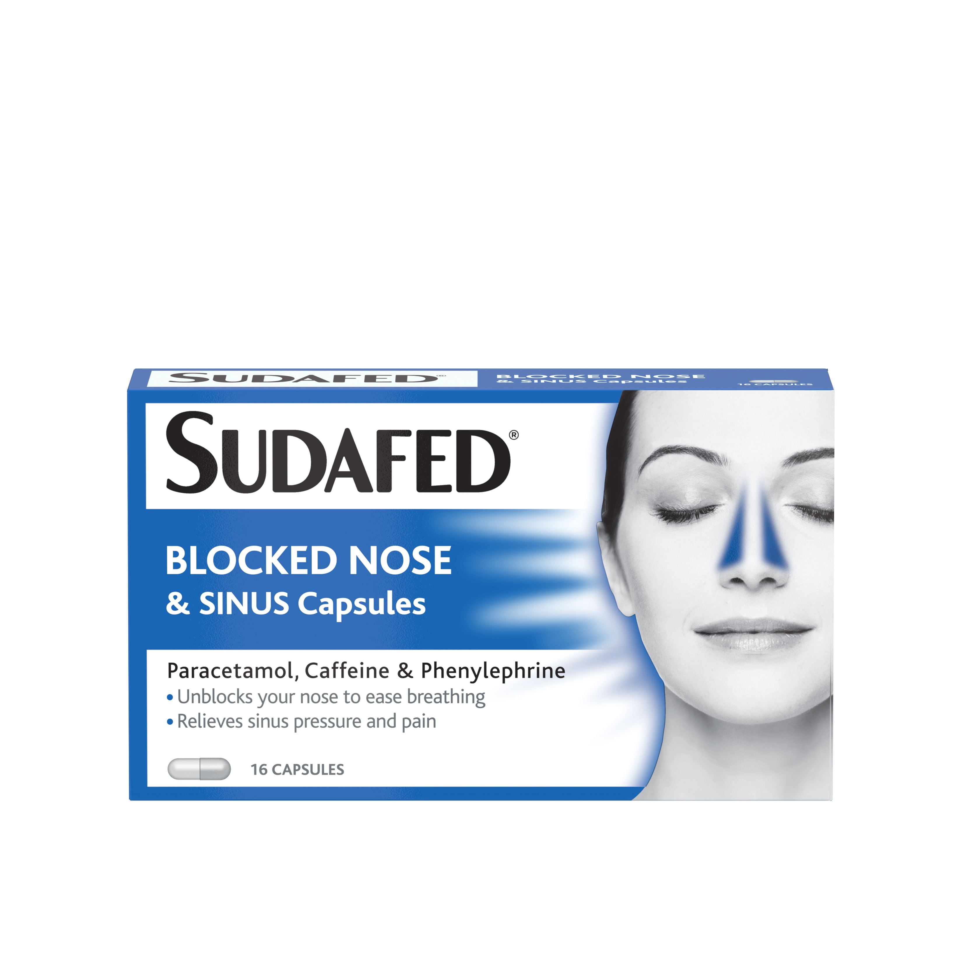 Sudafed Fever, Blocked Nose & Sinus Capsules, 16 Capsules - Walmart.com