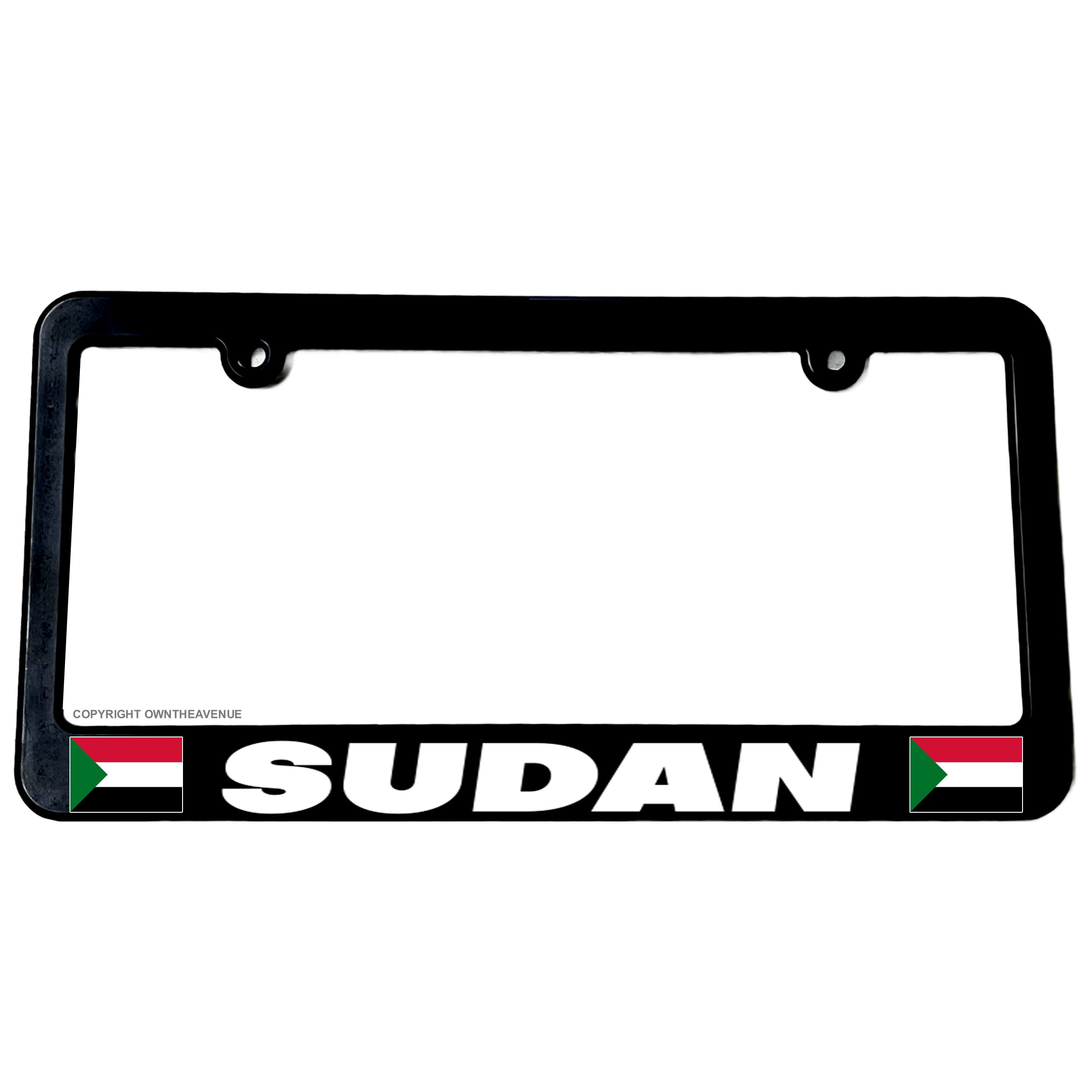 Sudan World Country Flag Car Truck Auto License Plate Frame - Walmart.com