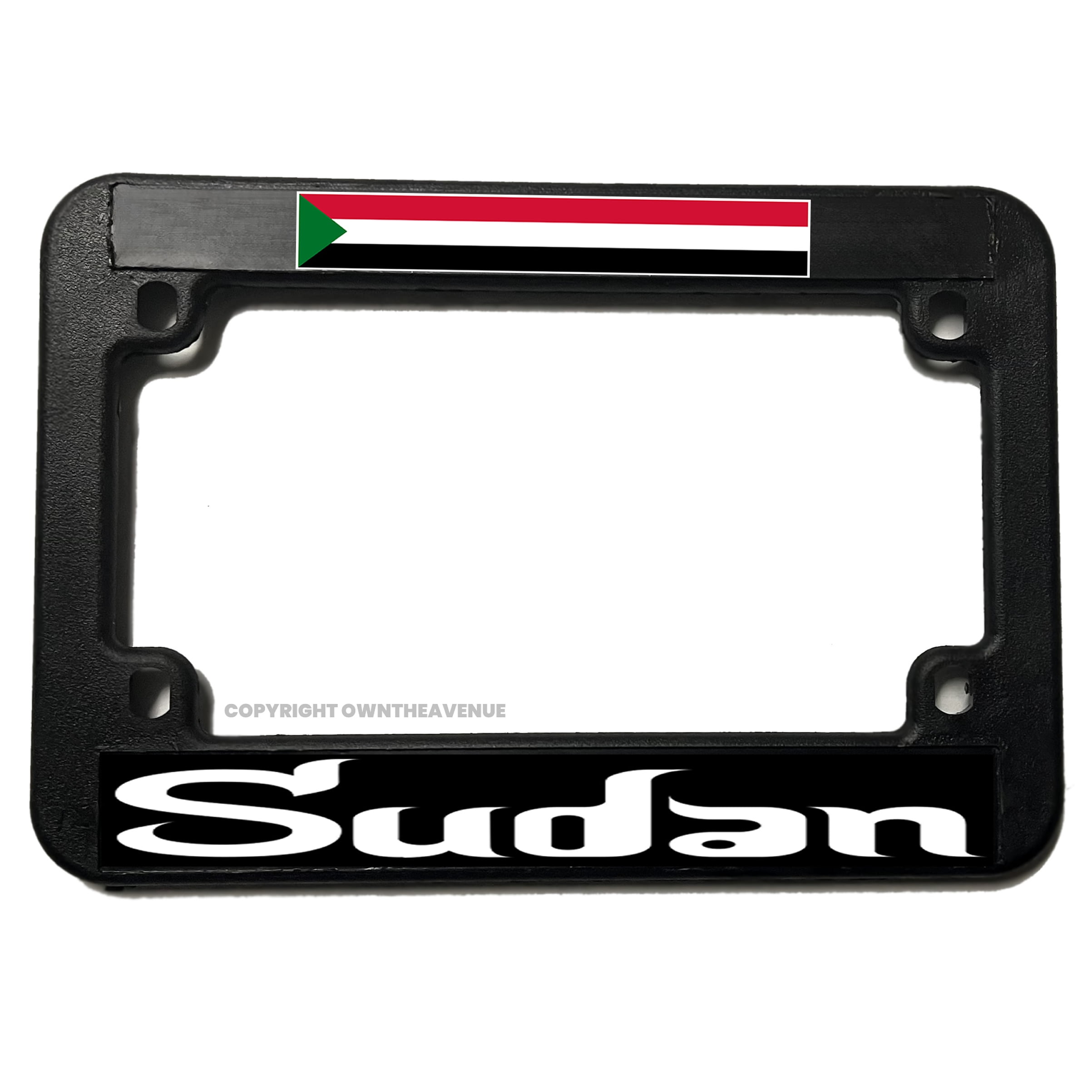 Sudan World Country Flag V01 Motorcycle License Plate Frame - Walmart.com