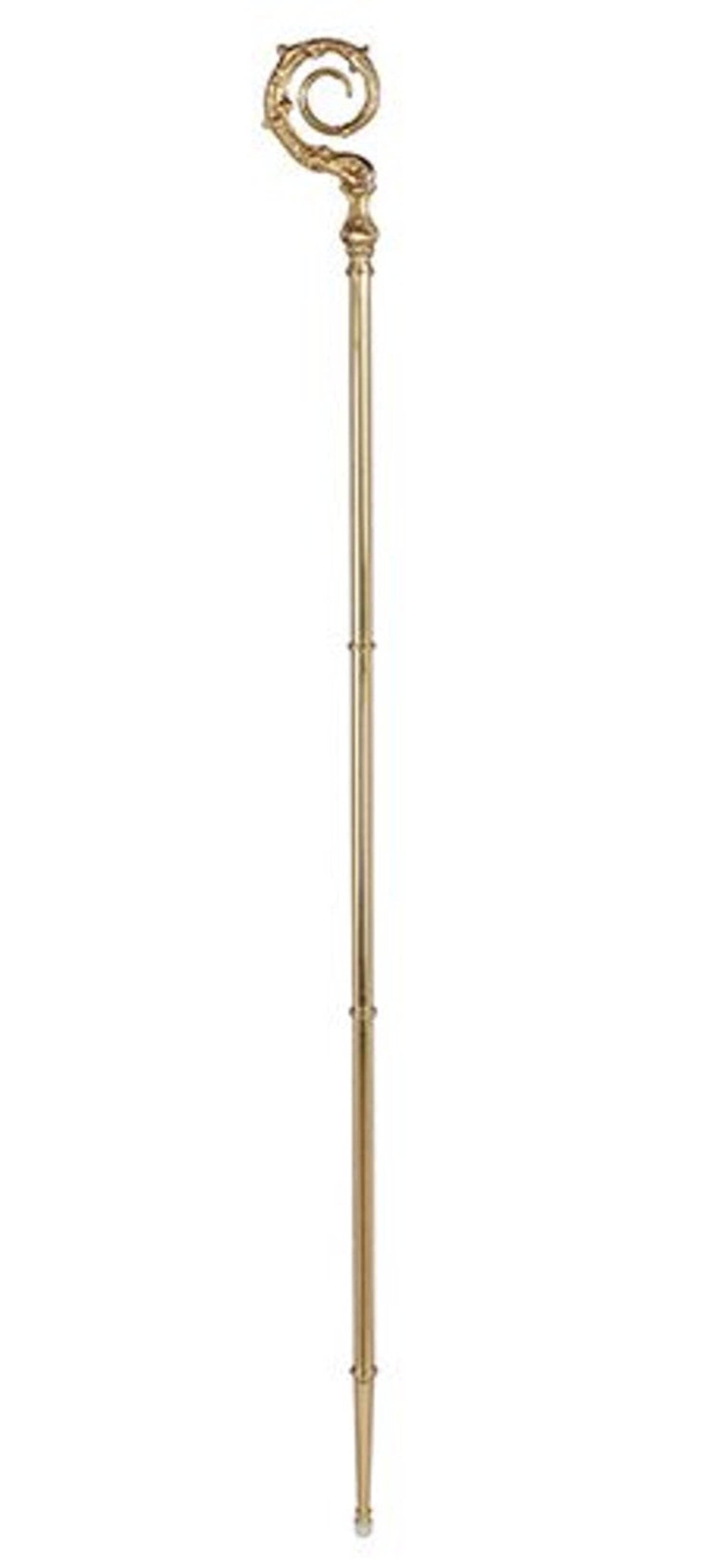 Sudbury Brass Pastoral Staff Crozier Shepherd's Hook with Case, 71 Inch ...
